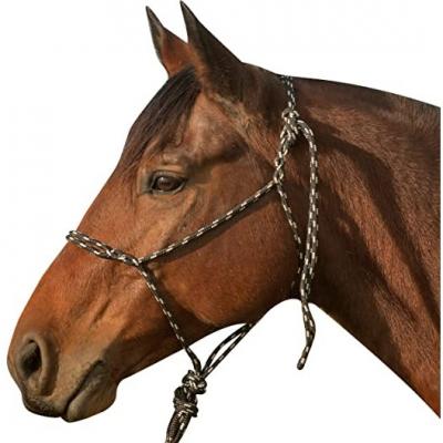 Departments - Cashel Halter Rope Knotless Black/White